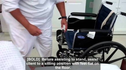 CNA ESSENTIAL SKILLS – Transfer from Bed to Wheelchair Using Belt | CNA ...