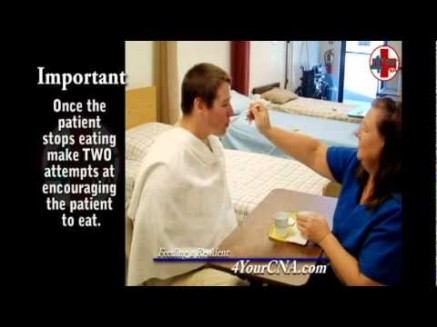 Instructional Video for Feeding A Patient in A Chair | CNA Classes ...